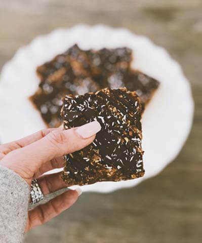 Chocolate Coconut Protein Bars - Natures Fare