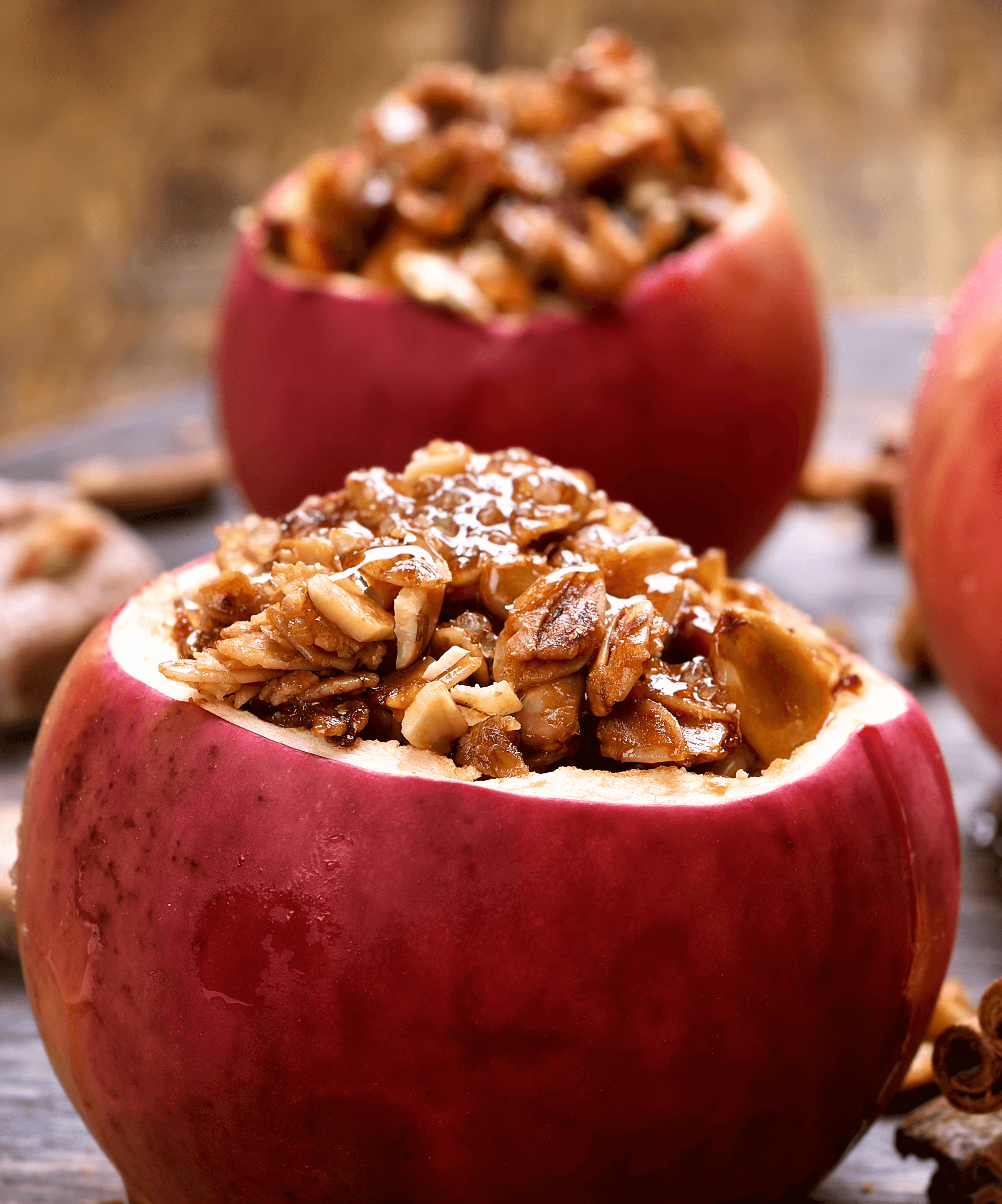 Baked Apples & GluteNull’s Cherry Almond Granola - Natures Fare