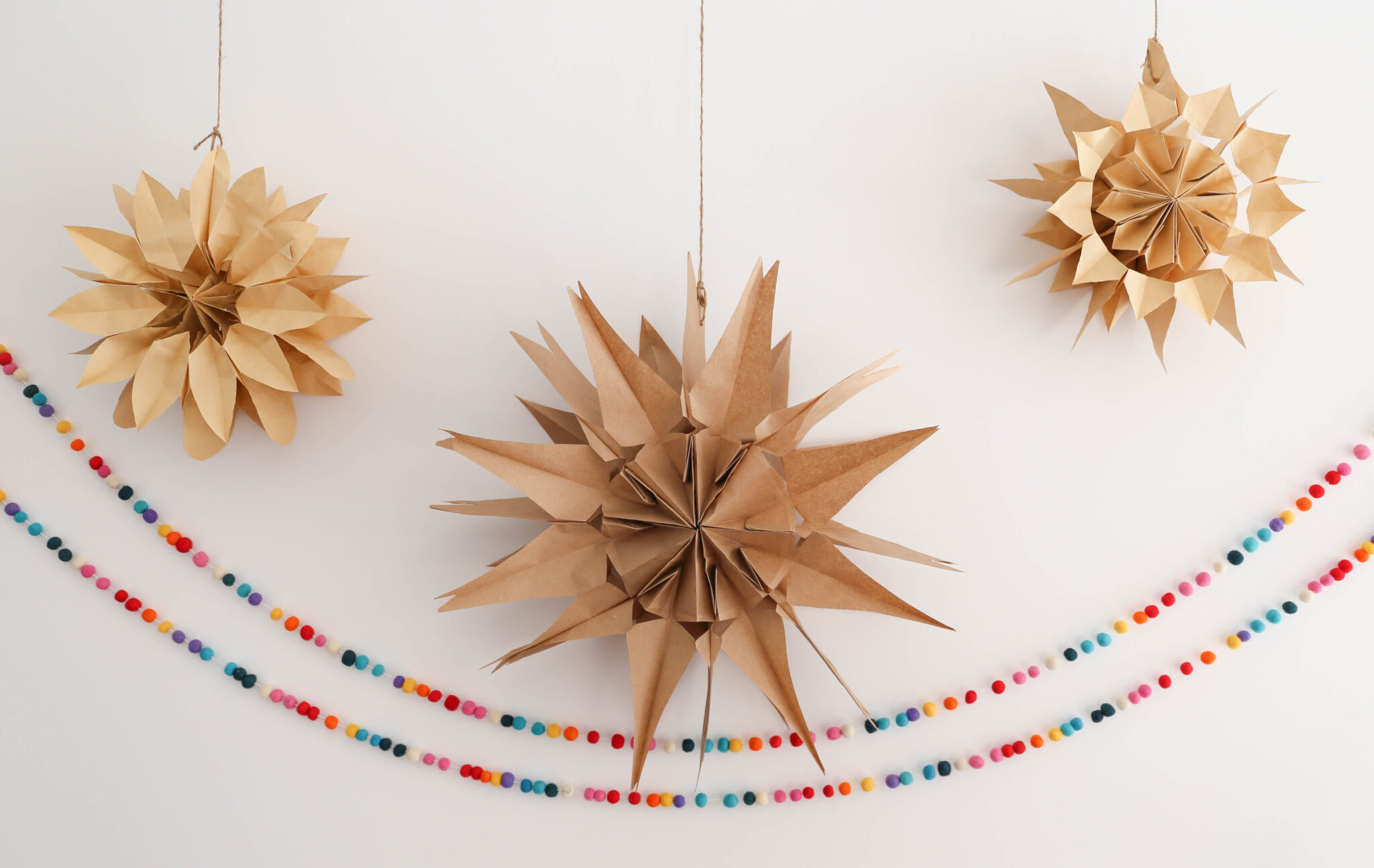 Paper Bag Snowflake Craft Natures Fare