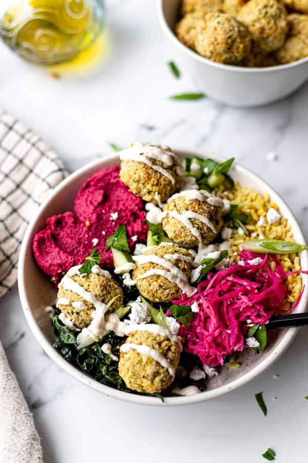 Falafel Rainbow Bowl - Natures Fare
