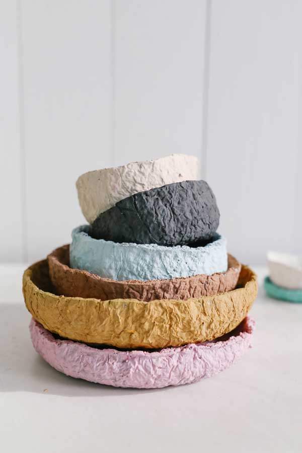 Upcycled Paper Bowls Craft - Natures Fare